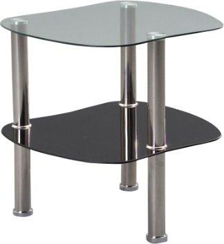 M2 Kollektion 534436 Beistelltisch, 45 x 49 x 40 cm, Glas, Gestell Metall