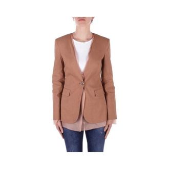 Pinko Jacke mit T&uuml;llbesatz - - Jackets - Damen - Braun - XL