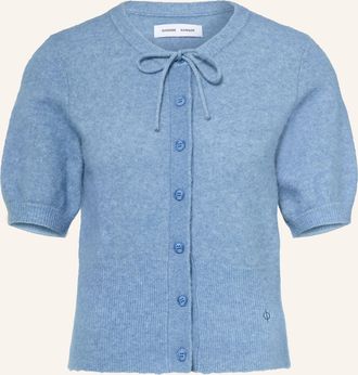 Sams&oslash;e & Sams&oslash;e Sams&oslash;e Sams&oslash;e Strickjacke Salora Mit Alpaka Und Merinowolle blau