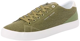 Tommy Hilfiger Herren Canvas Sneaker Low Summer Sneaker, Gr&uuml;n (Mash Green), 42
