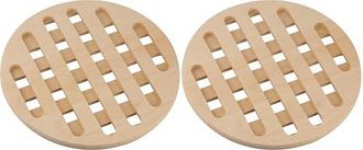 Fackelmann Fackelmann Untersetzer Buche FAIR, Topf- und Pfannenuntersetzer aus FSC-zertifiziertem Holz (Farbe: Braun), Menge: 1 St&uuml;ck (Packung mit 2)