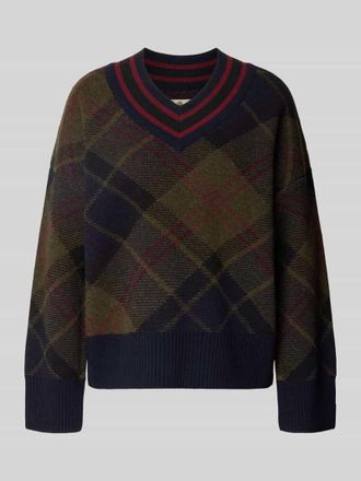 Barbour Pullover mit kontrastierendem V-Ausschnitt Modell SHAE
