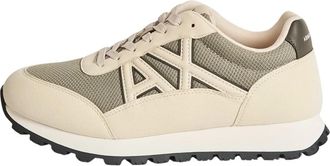 A|X Armani Exchange Homme, Chaussures, Beige, Taille: 43 EU Baskets avec logo contrastant