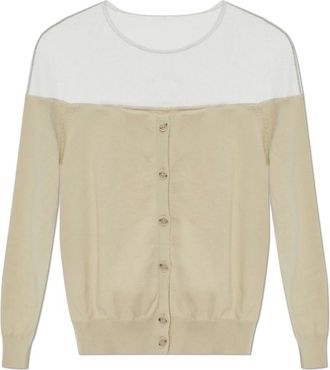 Maison Margiela Femme, Pulls, Beige, Taille: 40 FR Top avec Partie Sup&eacute;rieure Transparente