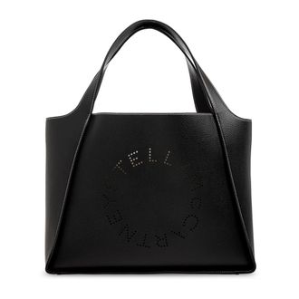 Stella McCartney Logo Tote Bag - - Bags - Damen - Schwarzk - ONE SIZE