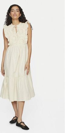 Vila Sommerkleid Krista 14106337 Beige Regular Fit