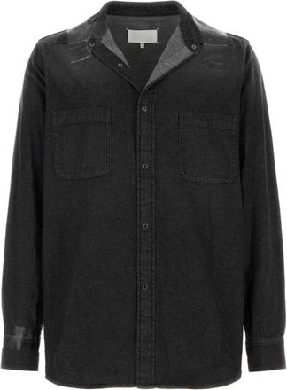 Maison Margiela Homme, Chemises, Noir, Taille: M Denim Chemises