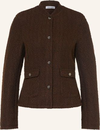 More & More More & More Kastenjacke Aus Boucl&eacute; braun