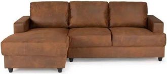 Les Tendances Paul Ecksofa links braun vintage bequem
