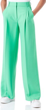 s.Oliver Black Label Womens Hose lang, Regular Fit Wide Leg, Green, 42/34