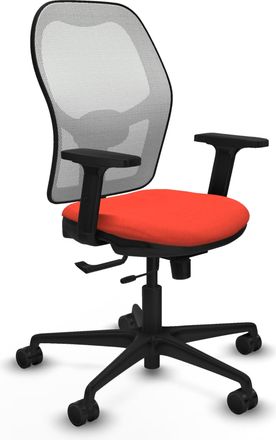 Piqueras y Crespo Telearbeitsstuhl mit 2D-Armen, h&ouml;henverstellbare Lendenwirbelst&uuml;tze, ausgestattet mit Syncro/Traslack und injiziertem Schaum. Mit Rollen von 65 mm Nyl