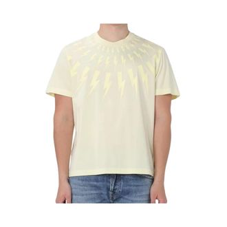 Neil Barrett Gelbe T-Shirts und Polos - - Tops - Herren - Gelb - XL