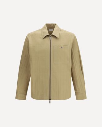 Burberry Check cotton zip Shirt Jacket Male S