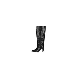 Bronx Low-Jadey Krokodil-Print Hohe Stiefel - - Shoes - Damen - Schwarzk - 41 EU