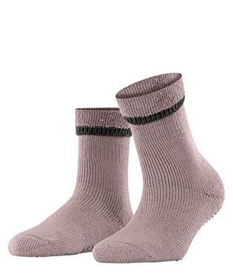 Falke Cuddle Pads W Hp coton laine picots sur la semelle 1 paire, Chaussettes Chaussons Femme, Rouge Rosewood 8490, 39/42 EU