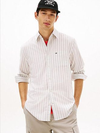 Tommy Hilfiger Chemise Oxford coupe standard &agrave; rayures
