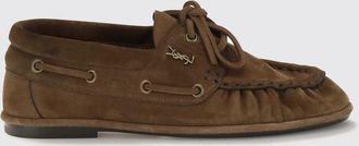 Saint Laurent Le Loafer Wildleder-Loafer mit YSL-Monogramm