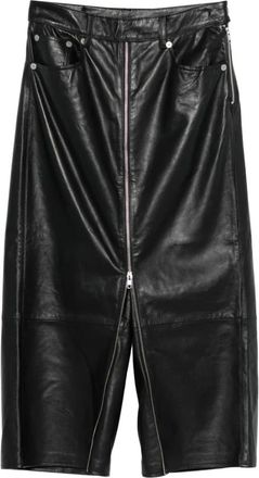 R13 Femme, Pantalons, Noir, Taille: W25 Leather Pant