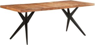 vidaXL Vidaxl - Table de salle &agrave; manger 200x90x76 cm Bois dacacia massif