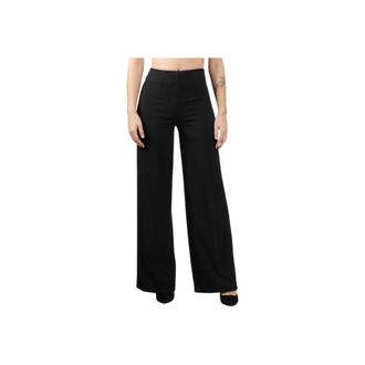 Vicolo Femme, Pantalons, Noir, Taille: 36 FR Pantalon Palazzo Taille Haute