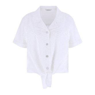 Guess Sharon Eyelet Shirt - - Blouses & Shirts - Damen - Wei&szlig; - M