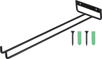 BESPORTBLE Schwarzer Weinglashalter aus H&auml;ngendes Glasregal f&uuml;r K&uuml;che Bar Restaurant Einfach zu Montierendes Aufbewahrungsrack f&uuml;r Rotweingl&auml;ser Stilvolles K&uuml;che