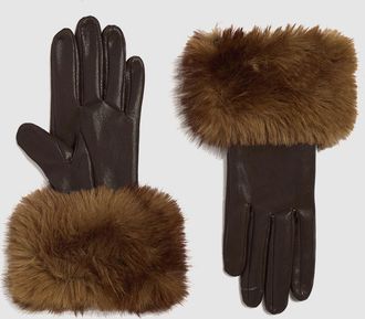 Apparis Gants Betty Brown Mink