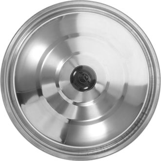 BESPORTBLE Edelstahl Ersatzdeckel 38cm f&uuml;r Bratpfanne und Topf mit Ergonomischem Griff Hitzebest&auml;ndig und Spritzgesch&uuml;tzt Universaldeckel f&uuml;r Gusseisenpfannen un