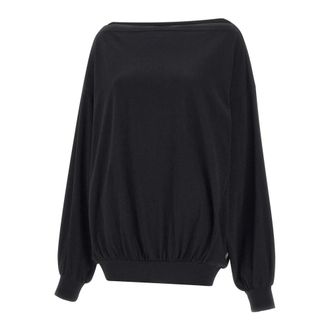 Maison Margiela Rundhals-Strickpullover - - Knitwear - Damen - Schwarzk - S