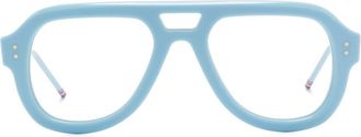 Thom Browne Klassische Pilotenbrille - Blau