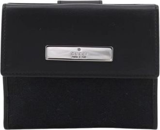 Gucci Portefeuille compact Pre-owned GG Canvas - Femme - Pre-owned - Noir - Taille: ONE Size