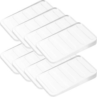 Valiclud 8 St&uuml;ck Teiliges Transparente Kunststoff nivellierkeile mit Geriffelter Oberfl&auml;che Verstellbare M&ouml;bel Wedges f&uuml;r Tisch Toilette Schrank Stabilisieren 