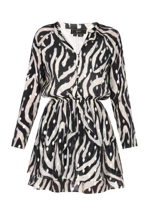 Faina Kleid Damen schwarz weiss