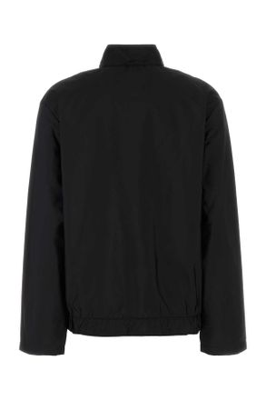 Prada Womens Black Re-Nylon Windbreaker Nero Exterior: Giubbini Jacket