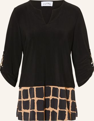Joseph Ribkoff Blusenshirt Im Materialmix Mit 3/4-Arm schwarz