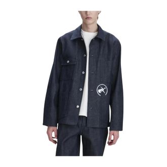A.P.C. A.p.c., Homme, Vestes, Bleu, Taille: XS Grand Jack Jacket