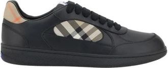 Burberry Iconic Check Lace-Up Sneakers - - Shoes - Herren - Schwarzk - 44 EU