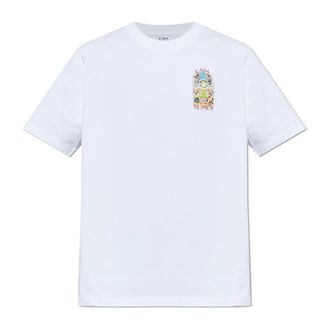 Casablanca T-Shirt mit Aufdruck - - Tops - Herren - Wei&szlig; - 2XL