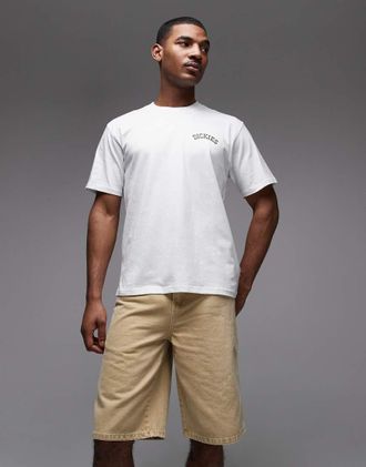Dickies Short en jean ample 13 pouces - Blanc cass&eacute;