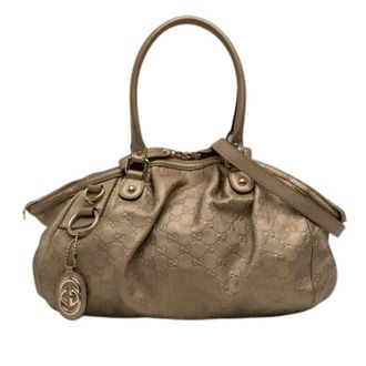 Gucci Pre-owned Sukey Satchel - Femme - Pre-owned - Brun - Taille: ONE Size
