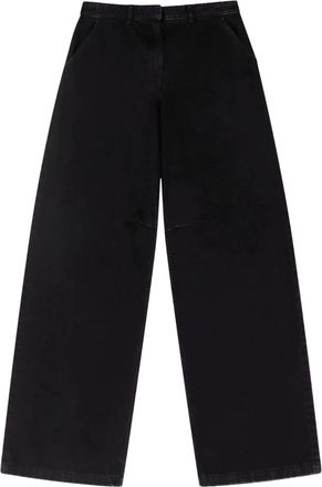 Entire studios jean en coton à coupe ample - Noir