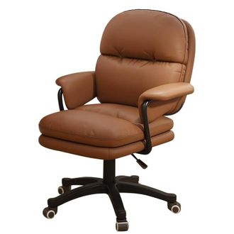 Generic Ergonomischer Drehstuhl mit H&ouml;henverstellung, Kleiner Schreibtischstuhl f&uuml;r B&uuml;ro, Zuhause, Schminktisch, Schlafzimmer, gepolsterter Sitz mit schwarzen