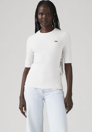 Levi's T Shirt Luca Slim - Femme - Blanc / White + - 2XS