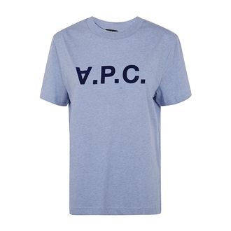 A.P.C. Hellblaues Chino T-Shirt - - Tops - Damen - Blau - S