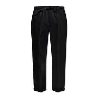 Dolce & Gabbana Leinenhose - - Trousers - Herren - Schwarzk - M
