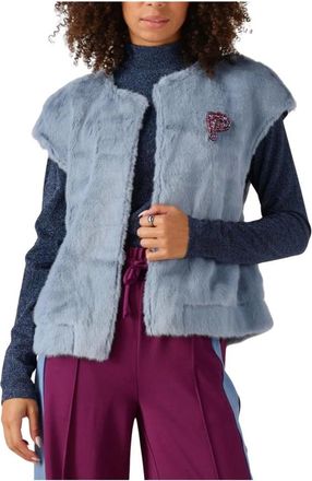 Pom Amsterdam Damen, Jacken, Blau, LGröße