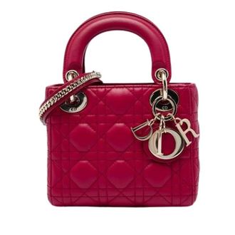 Dior Mini Lady Dior Pre-owned - Femme - Pre-owned - Rose - Taille: ONE Size