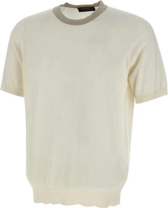 Gran Sasso Homme, Pulls, Blanc, Taille: 2XL T-shirt Tricot Col Rond
