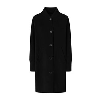 Pinko Eleganter Wollmantel Aw25 - - Coats - Damen - Schwarzk - XS