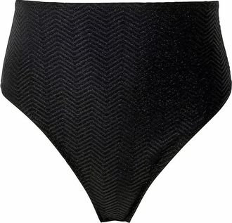 Brigitte Bardot Culotte de bain taille haute noire D&eacute;sinvolte